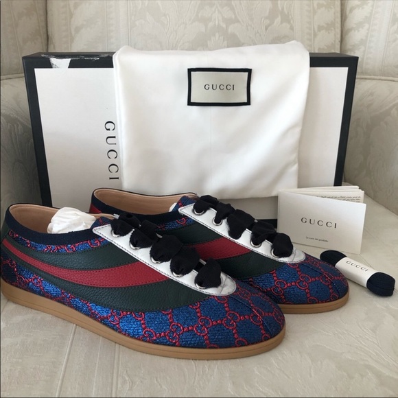 Gucci | Shoes | Gucci Gg Glitter Bee Falacer Sneakers 35 | Poshmark